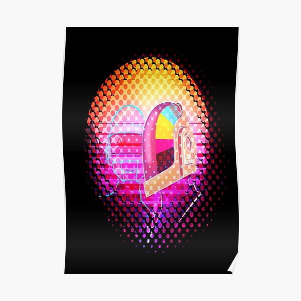 "Daft Punk vaporwave " Poster for Sale by Masque-of | Redbubble