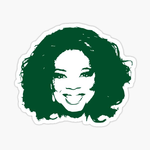"Oprah Winfrey talk show host illustration " Sticker for Sale by Saxon ...