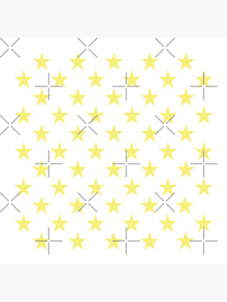 "Small YELLOW and WHITE STARS " Sticker for Sale by RachelMacht | Redbubble