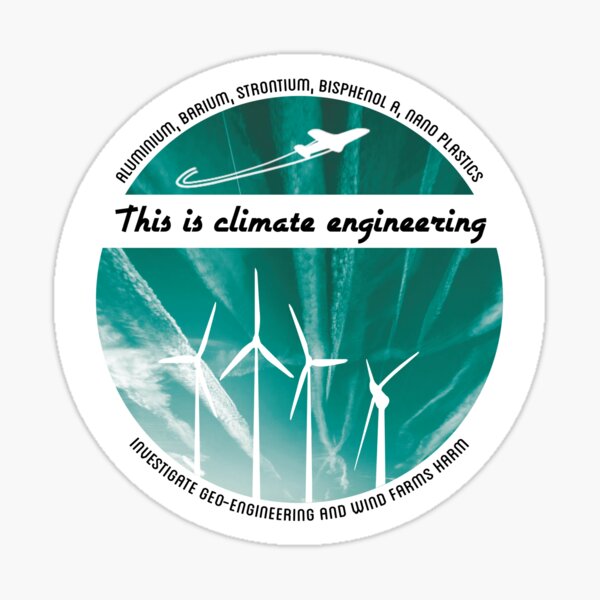 "THIS IS CLIMATE ENGINEERING" Sticker for Sale by axelle1410 | Redbubble
