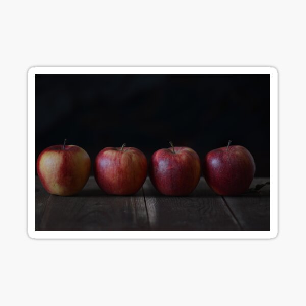 "Four apples" Sticker for Sale by Sardart | Redbubble