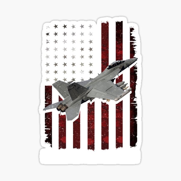 "Boeing EA-18G Growler, e18 growler jet - ea-18g growler crew" Sticker ...