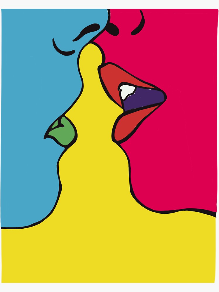 "fluo drawing " Sticker for Sale by itsniniii | Redbubble