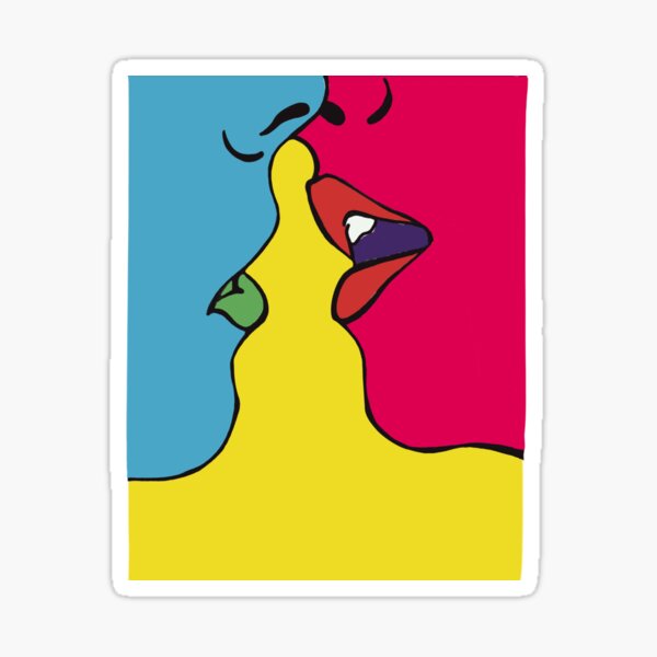 "fluo drawing " Sticker for Sale by itsniniii | Redbubble