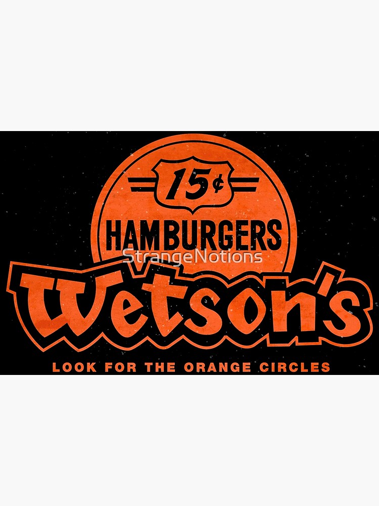 Póster «Logotipo del restaurante de hamburguesas Wetson's de la década ...