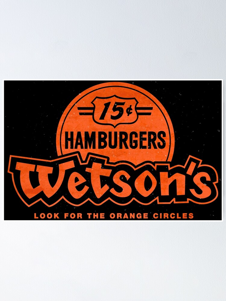 Póster «Logotipo del restaurante de hamburguesas Wetson's de la década ...