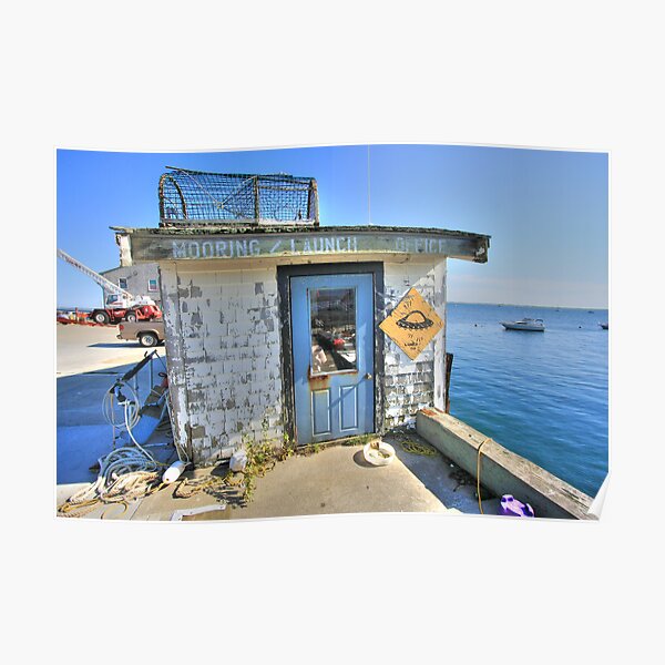 "Mooring Launch." Poster by capecodart | Redbubble