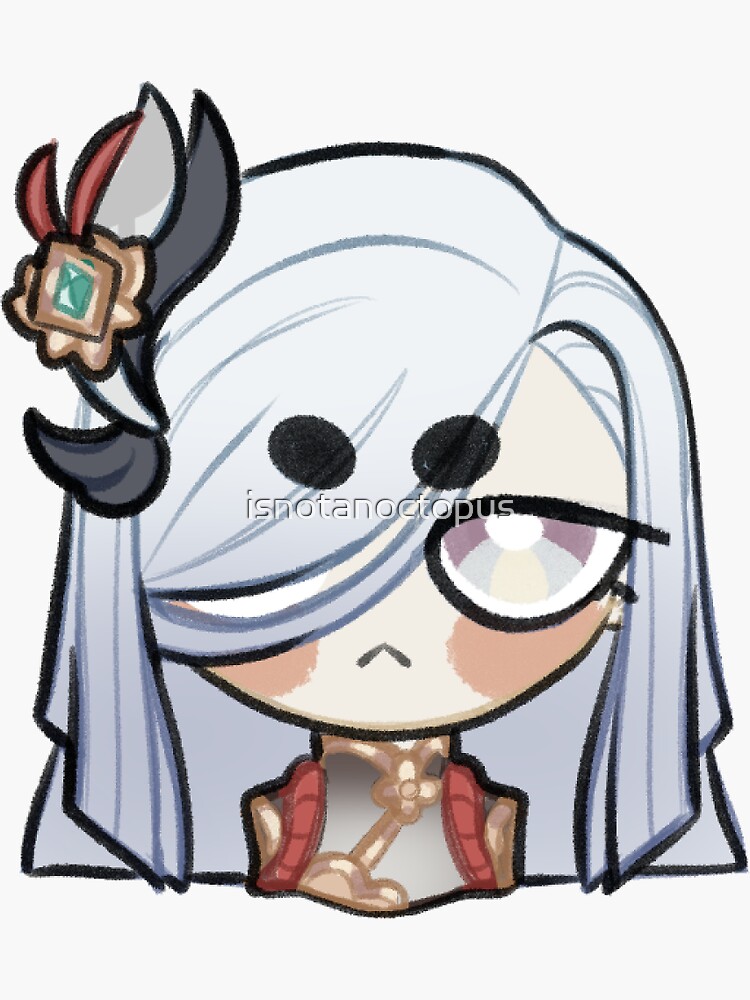 "Shenhe Genshin Chibi" Sticker for Sale by isnotanoctopus | Redbubble