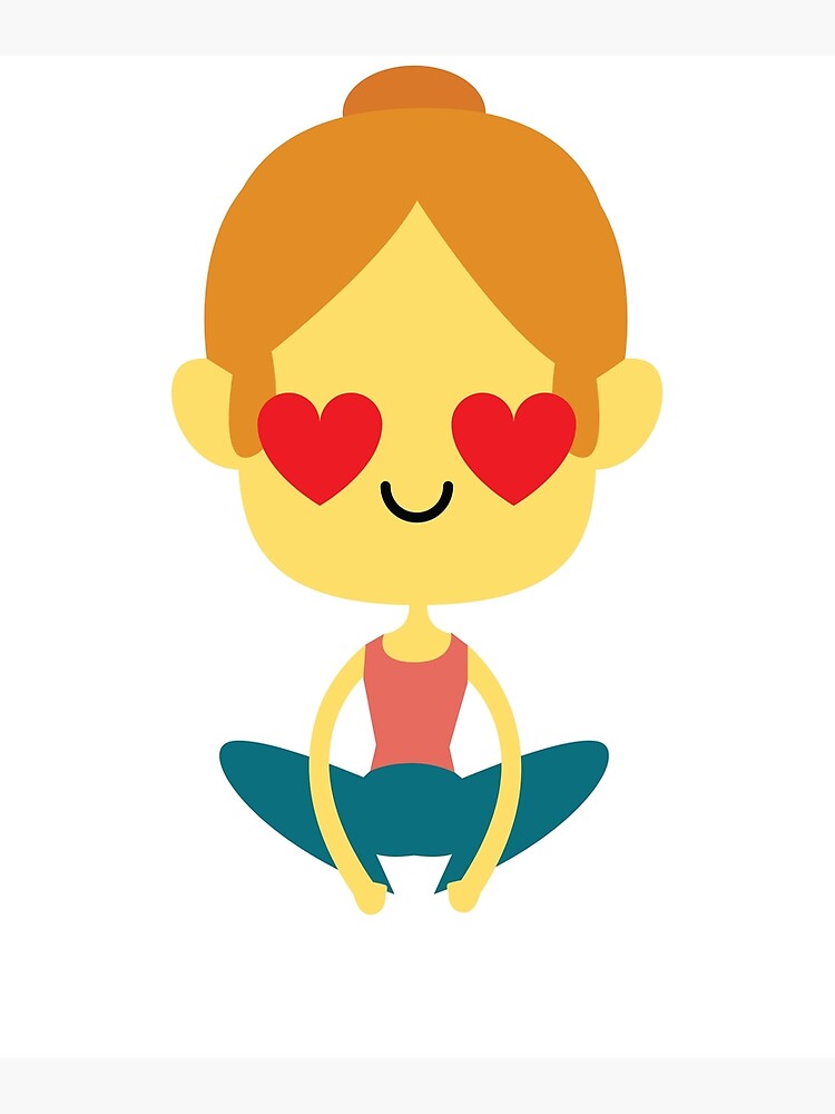"Yoga Emoji " Art Print for Sale by HippoEmo | Redbubble