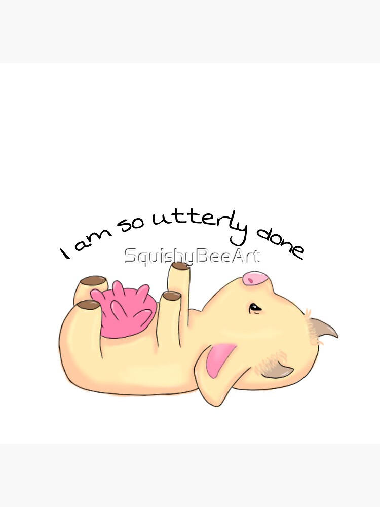 "Stressed Cow " Poster for Sale by SquishyBeeArt | Redbubble