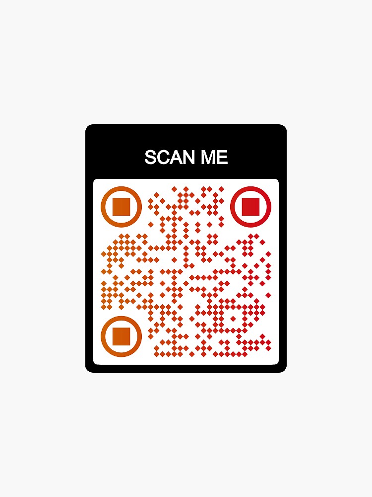 "P Hub QR Code" Sticker for Sale by faewolfkacchan | Redbubble