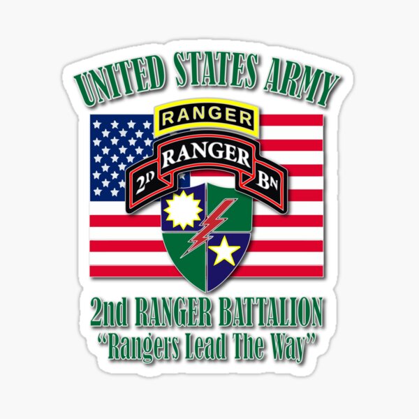 "2nd Ranger Battalion- Rangers Lead The Way" Sticker for Sale by ...