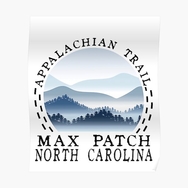 "Appalachian Trail Hikers Hiking at Max Patch North Carolina" Poster for Sale by CharJens ...
