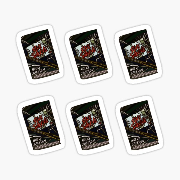 "Five survive books" Sticker for Sale by lalashellsArt | Redbubble