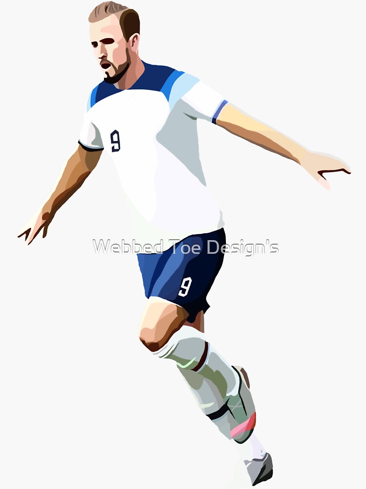 "Harry Kane" Sticker for Sale by TDCartoonArt | Redbubble
