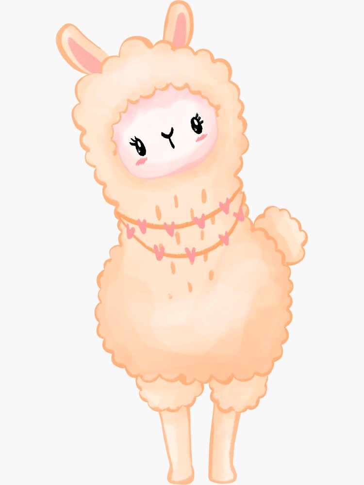"Cute Lama" Sticker for Sale by Strajker00 | Redbubble