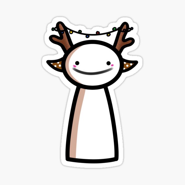 "Dream blob as a reindeer" Sticker for Sale by Vixydraws | Redbubble