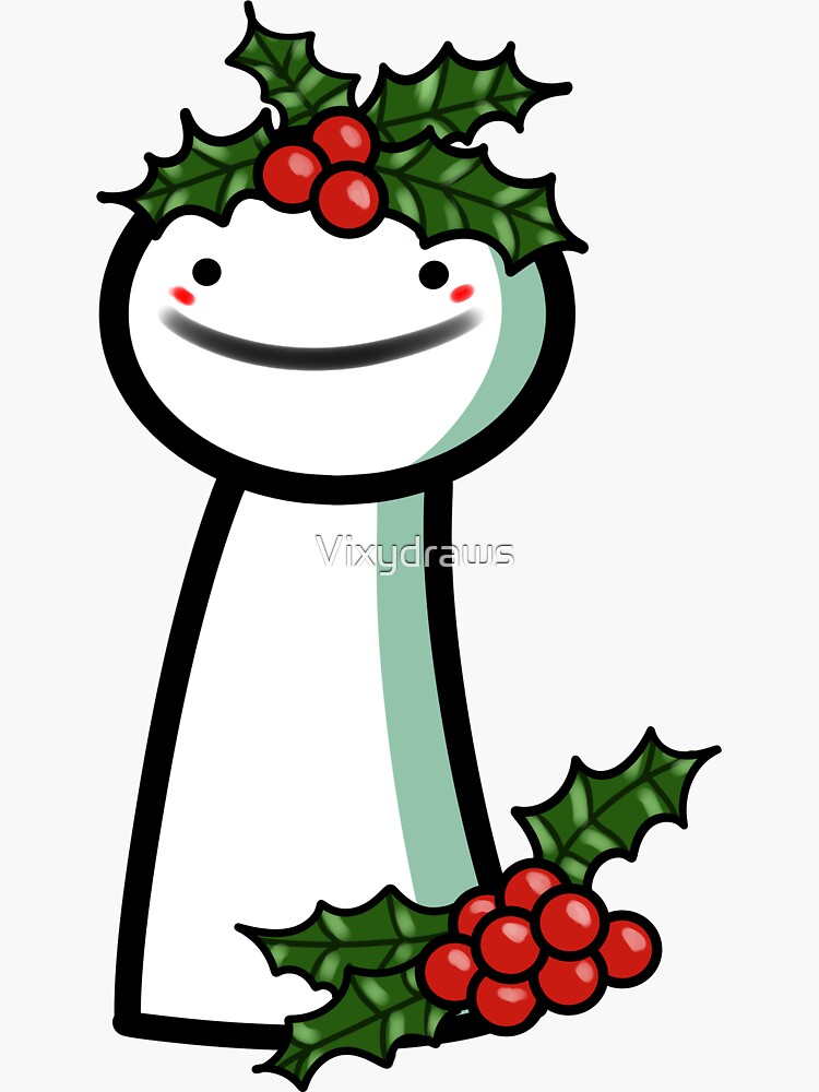 "Dream blob with holly" Sticker for Sale by Vixydraws | Redbubble