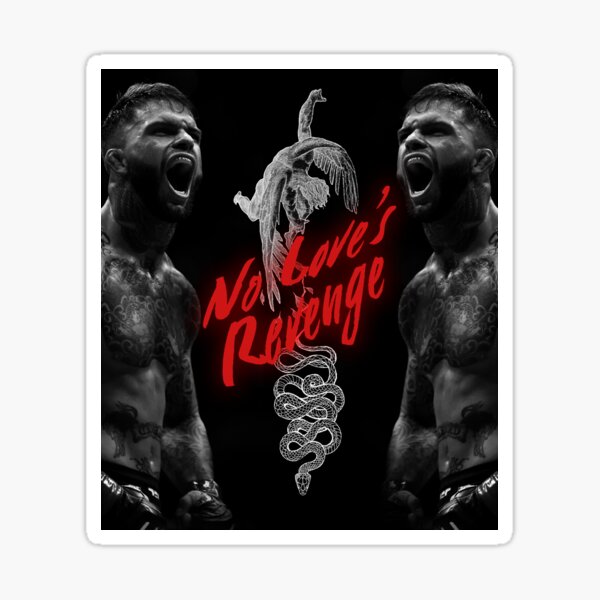 "No Love's Revenge" Sticker for Sale by ArtOfWarMMA | Redbubble