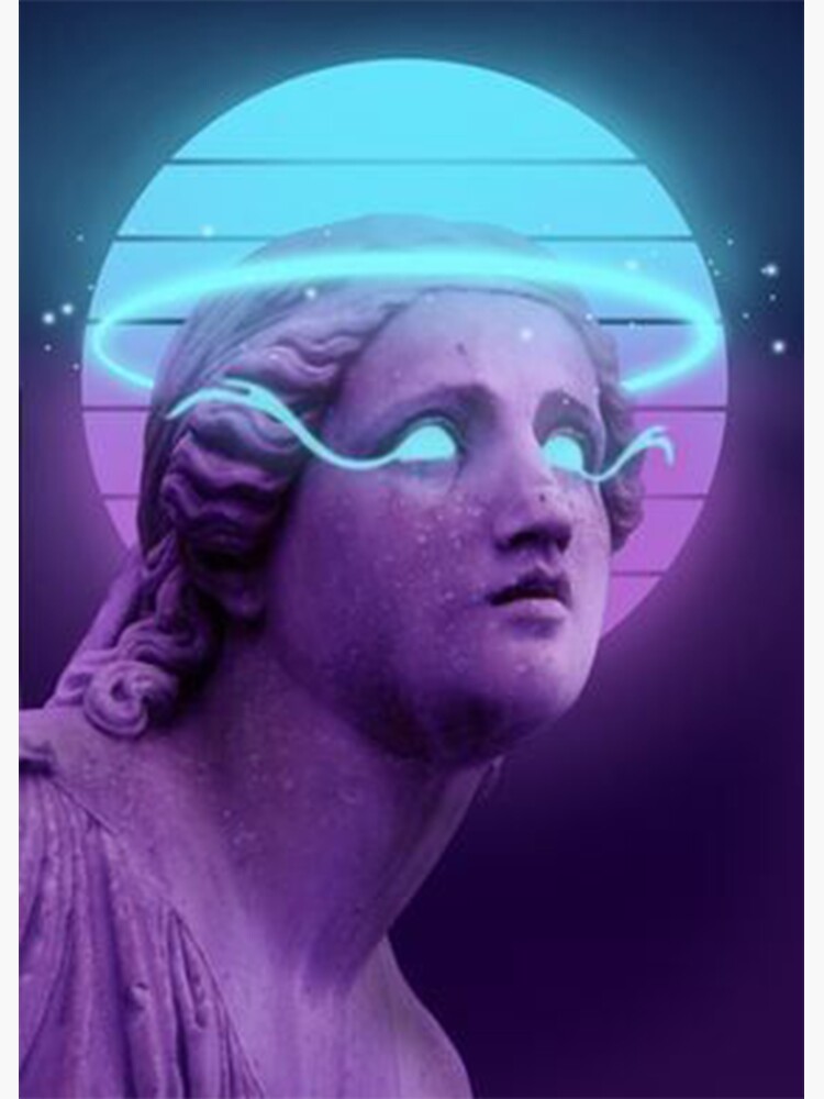 "Aesthetic synthwave roman satue" Sticker for Sale by gothichousee ...