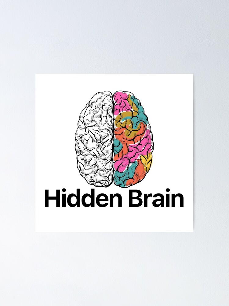 "Hidden Brain" Poster for Sale by nextneveldesign | Redbubble
