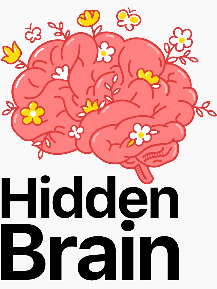 "Hidden Brain" Sticker for Sale by nextneveldesign | Redbubble