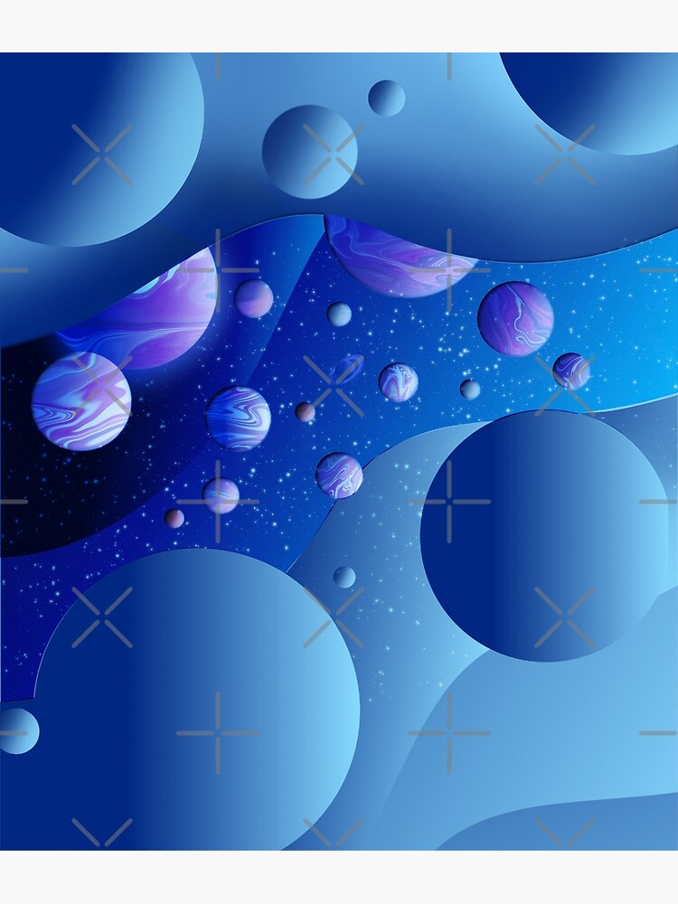 "Floating bubbles space multiverse rift" Poster for Sale by TipTopTapo ...