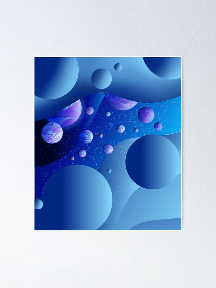 "Floating bubbles space multiverse rift" Poster for Sale by TipTopTapo ...