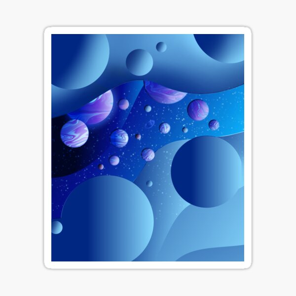 "Floating bubbles space multiverse rift" Sticker for Sale by TipTopTapo ...