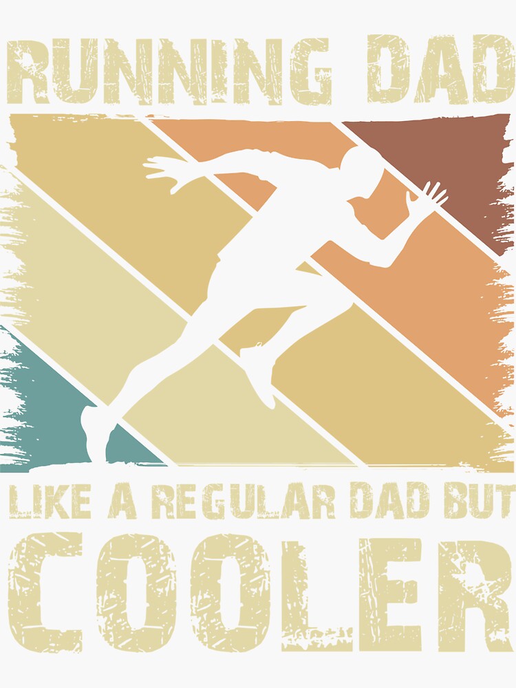 "Running Dad :JOGGING Dad" Sticker for Sale by remonss | Redbubble