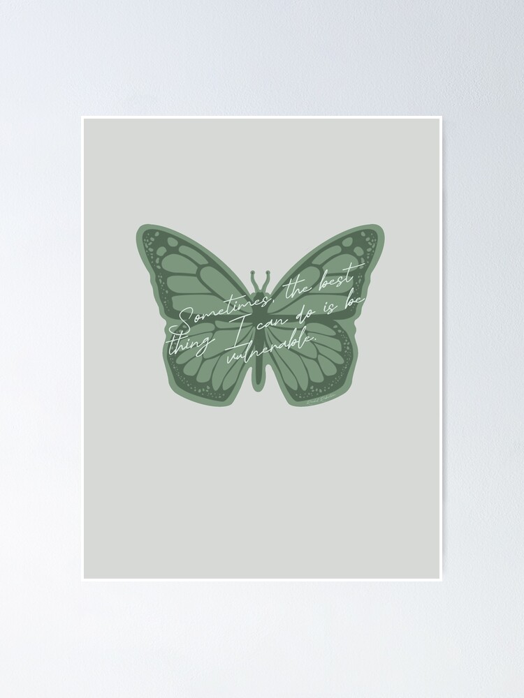 "The Green Butterfly " Poster for Sale by LostArtStudio | Redbubble