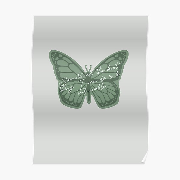 "The Green Butterfly " Poster for Sale by LostArtStudio | Redbubble