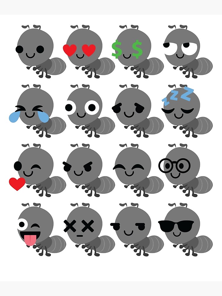 "Ant Emoji " Photographic Print by HippoEmo | Redbubble