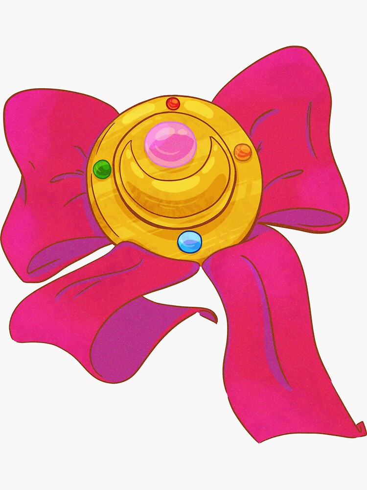 "sailor moon transformation brooch" Sticker for Sale by Probablypolly ...