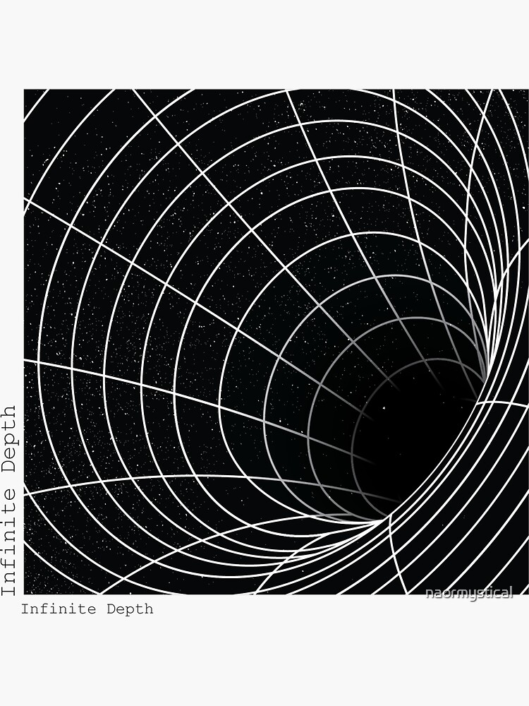 "infinite depth" Sticker for Sale by naormystical | Redbubble