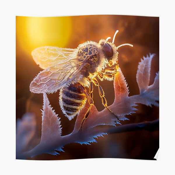"Frozen bee" Poster for Sale by daysleeper1001 | Redbubble