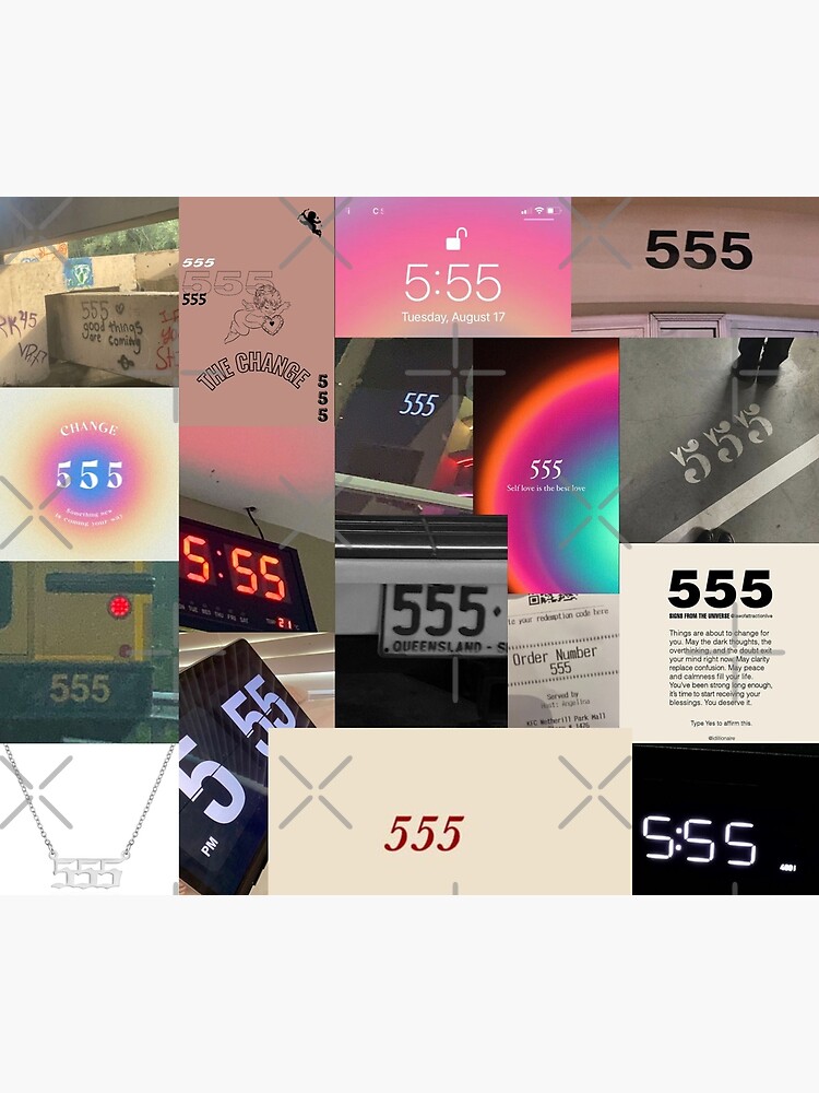 "555 angel number aesthetic collage" Poster for Sale by morgananjos ...