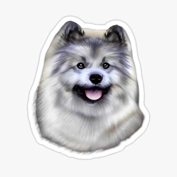 "Cute Keeshond Dog" Sticker for Sale by CorneliusDesign | Redbubble
