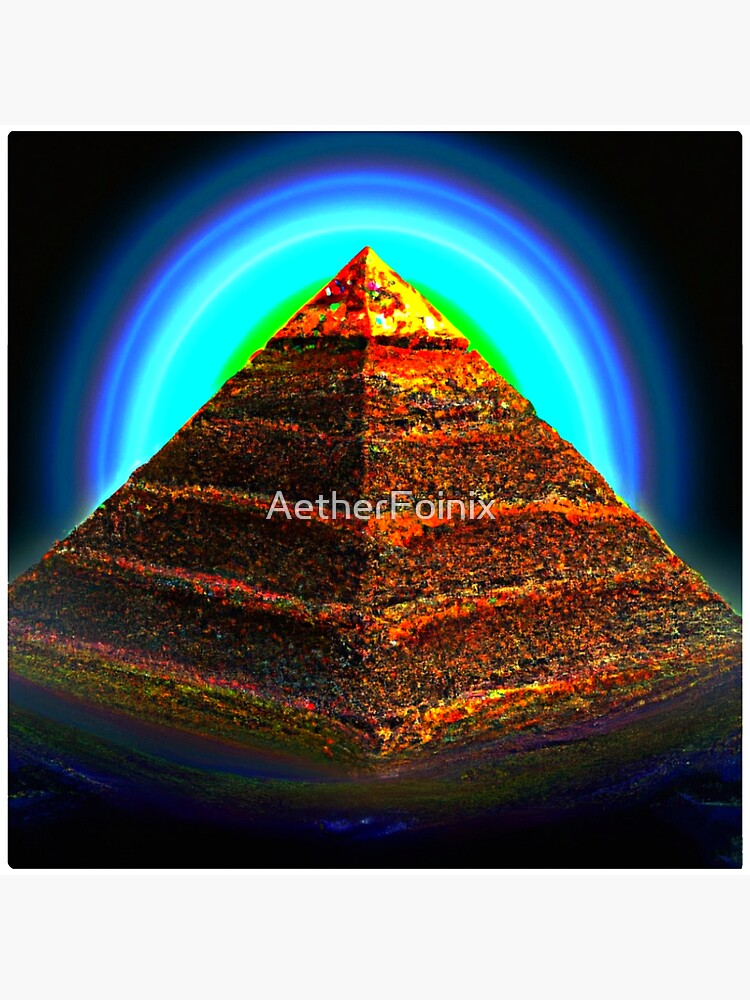 "The 9th Density Pyramid I" Sticker for Sale by AetherFoinix | Redbubble