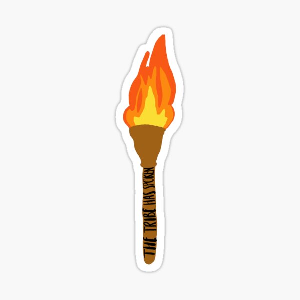"tribe has spoken torch" Sticker for Sale by kaliburke | Redbubble