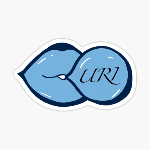"URI Bubble Gum Lips" Sticker for Sale by Izobell | Redbubble