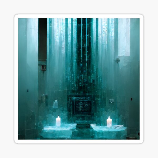 "Digital Ablution" Sticker for Sale by anonomon3184 | Redbubble