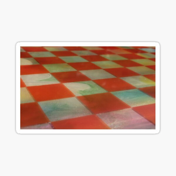 "Checkers" Sticker for Sale by RadBold | Redbubble