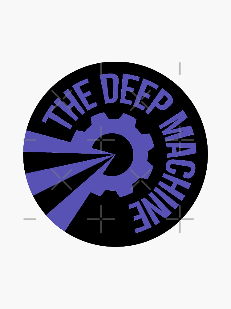 "The Deep Machine Offical Logo" Sticker for Sale by TheDeepMachine ...