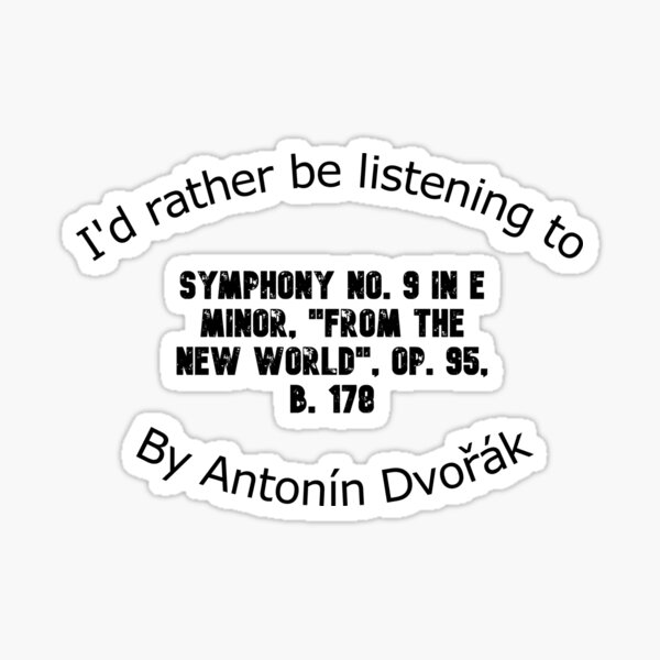 "New World Symphony" Sticker for Sale by distantaliens | Redbubble