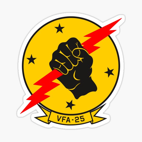 Pegatina «USN VFA-25 Strike Fighter Squadron - Puño de la flota ...