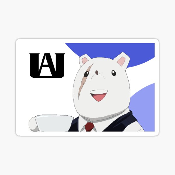 "Principal Nezu" Sticker for Sale by OdysseysMuse | Redbubble