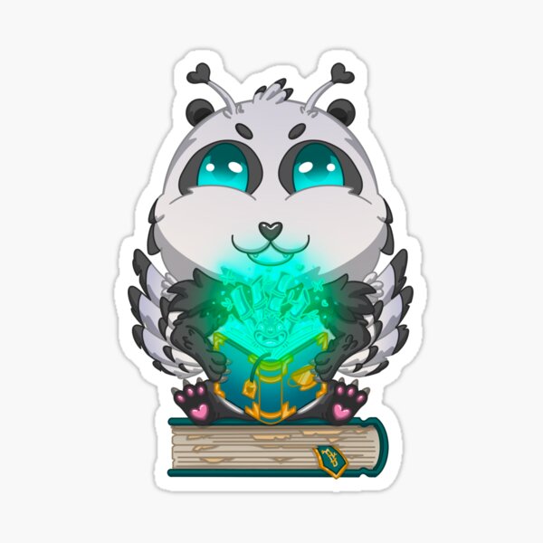 "Panda fairy - Cryptid Buddies #33" Sticker for Sale by thecryptidcafe ...