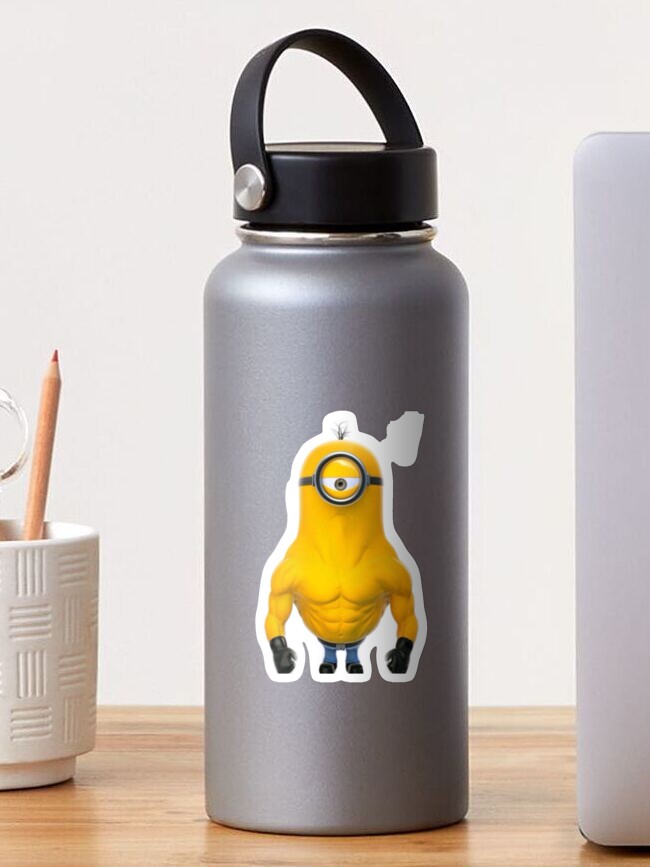 "Muscle Minion" Sticker for Sale by abigailclairej | Redbubble