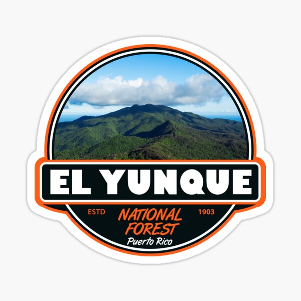 "El Yunque National Forest Puerto Rico Emblem" Sticker for Sale by ...